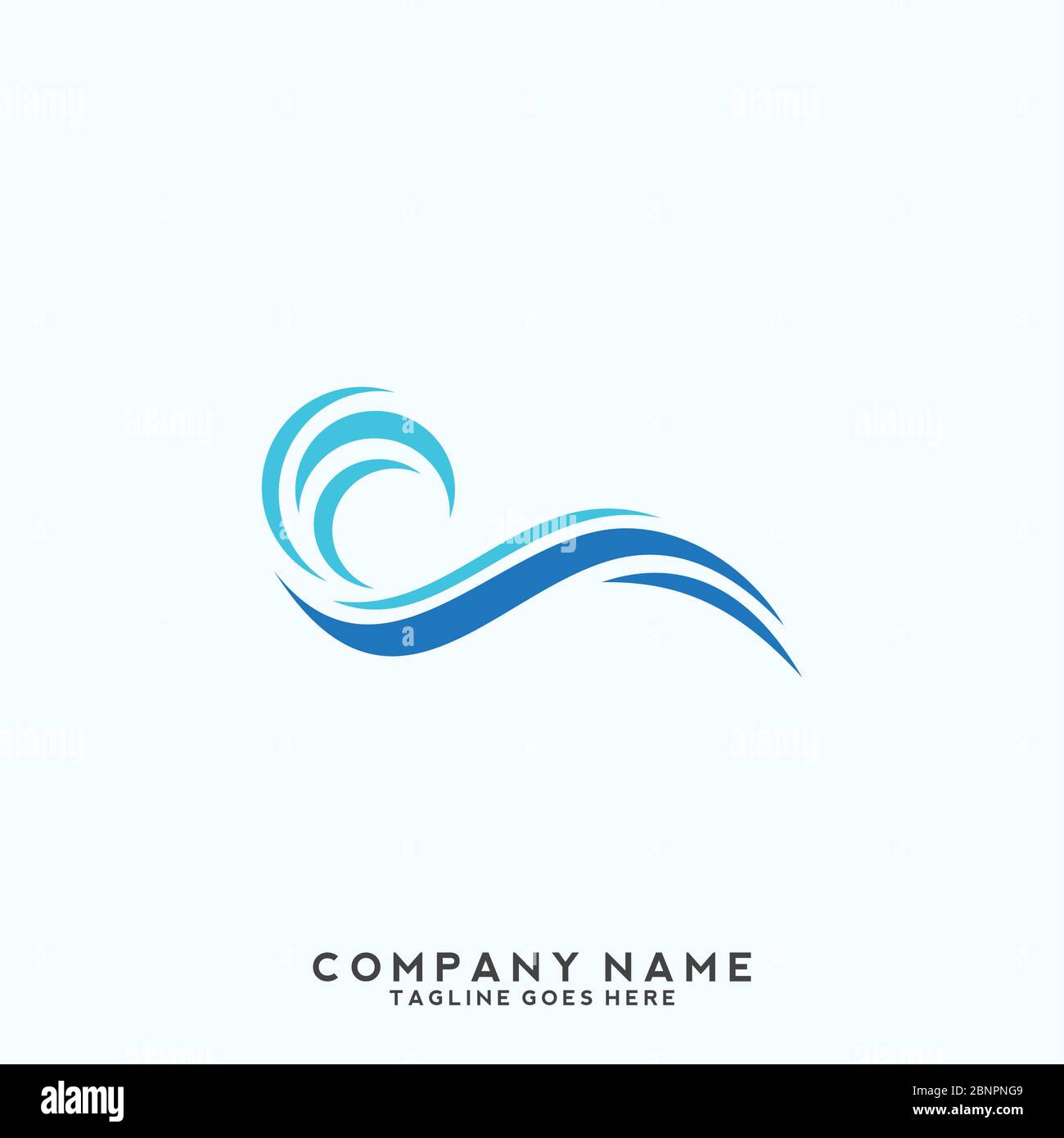 Abstract wave logo hi-res stock photography and images - Alamy