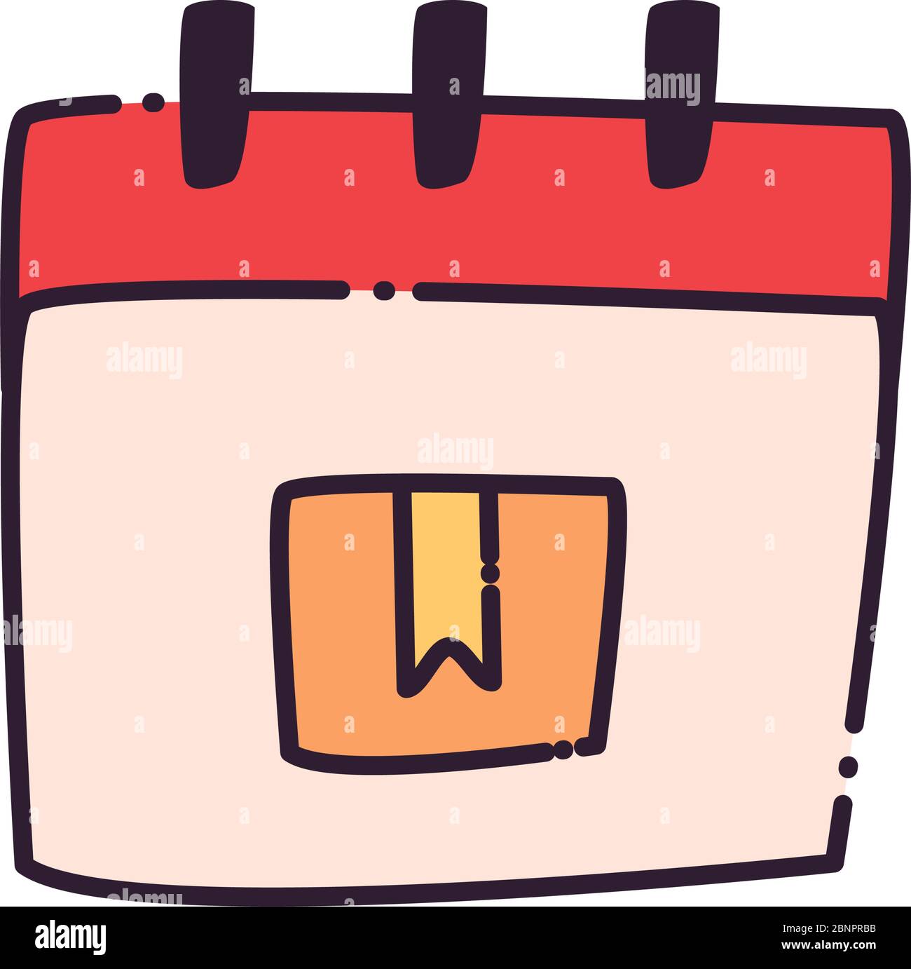 Box inside calendar flat style icon design, Delivery logistics and ...