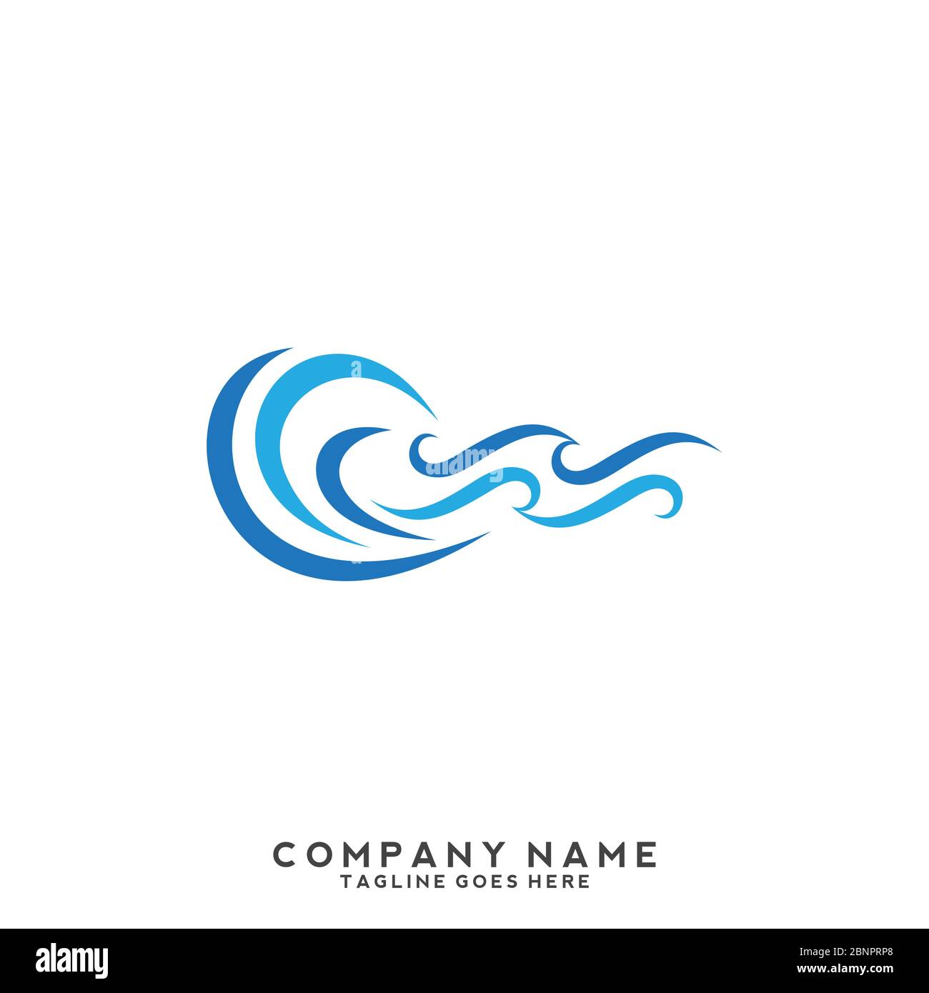 Abstract wave logo hi-res stock photography and images - Alamy