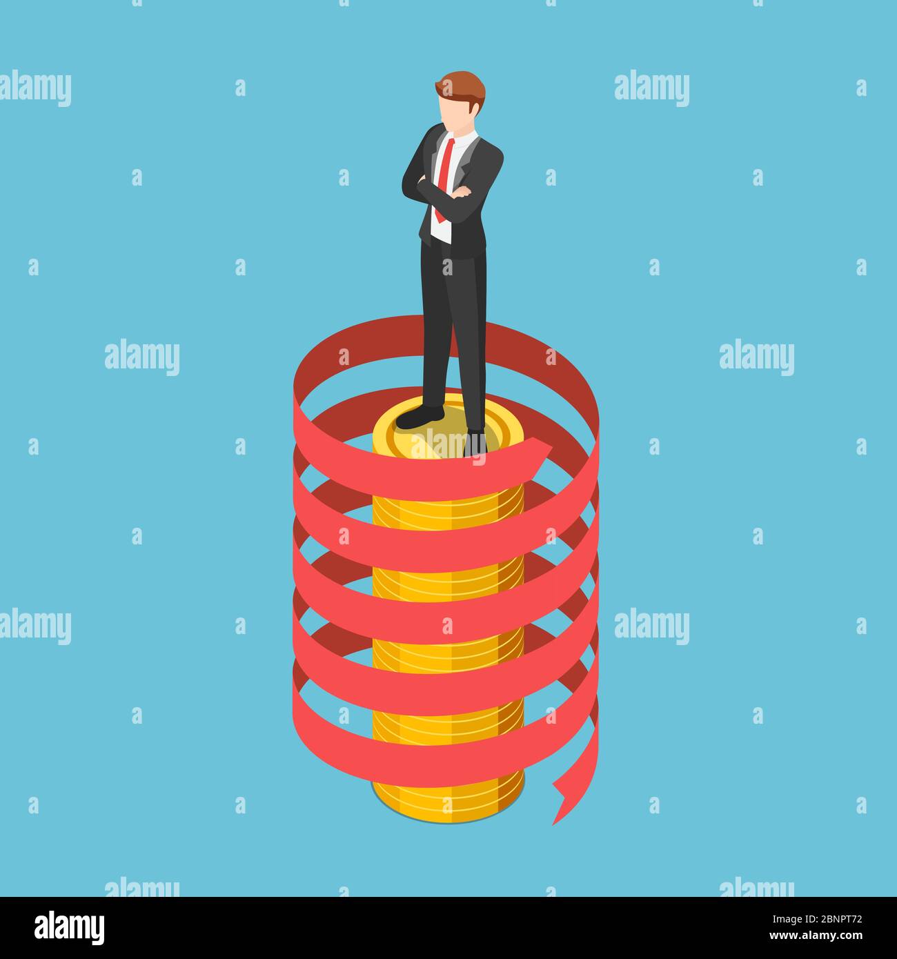Coin spiral Stock Vector Images - Alamy