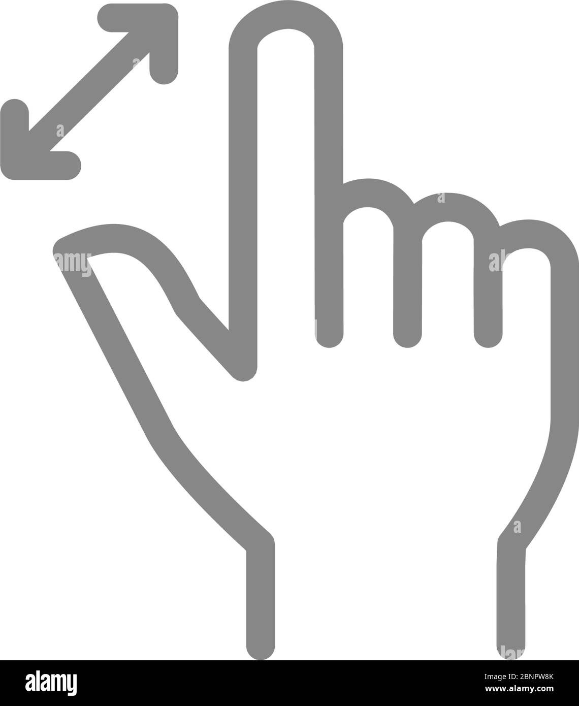 Device touchscreen fingers Black and White Stock Photos & Images - Alamy