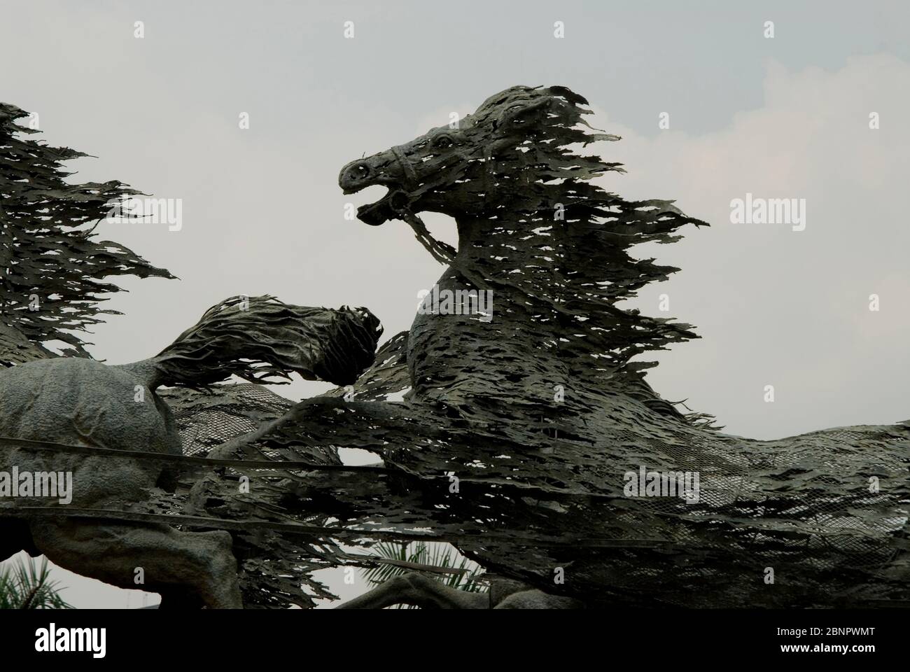 Statue of Horses pulling Arjuna's chariot, Arjuna Wijaya Statue ...