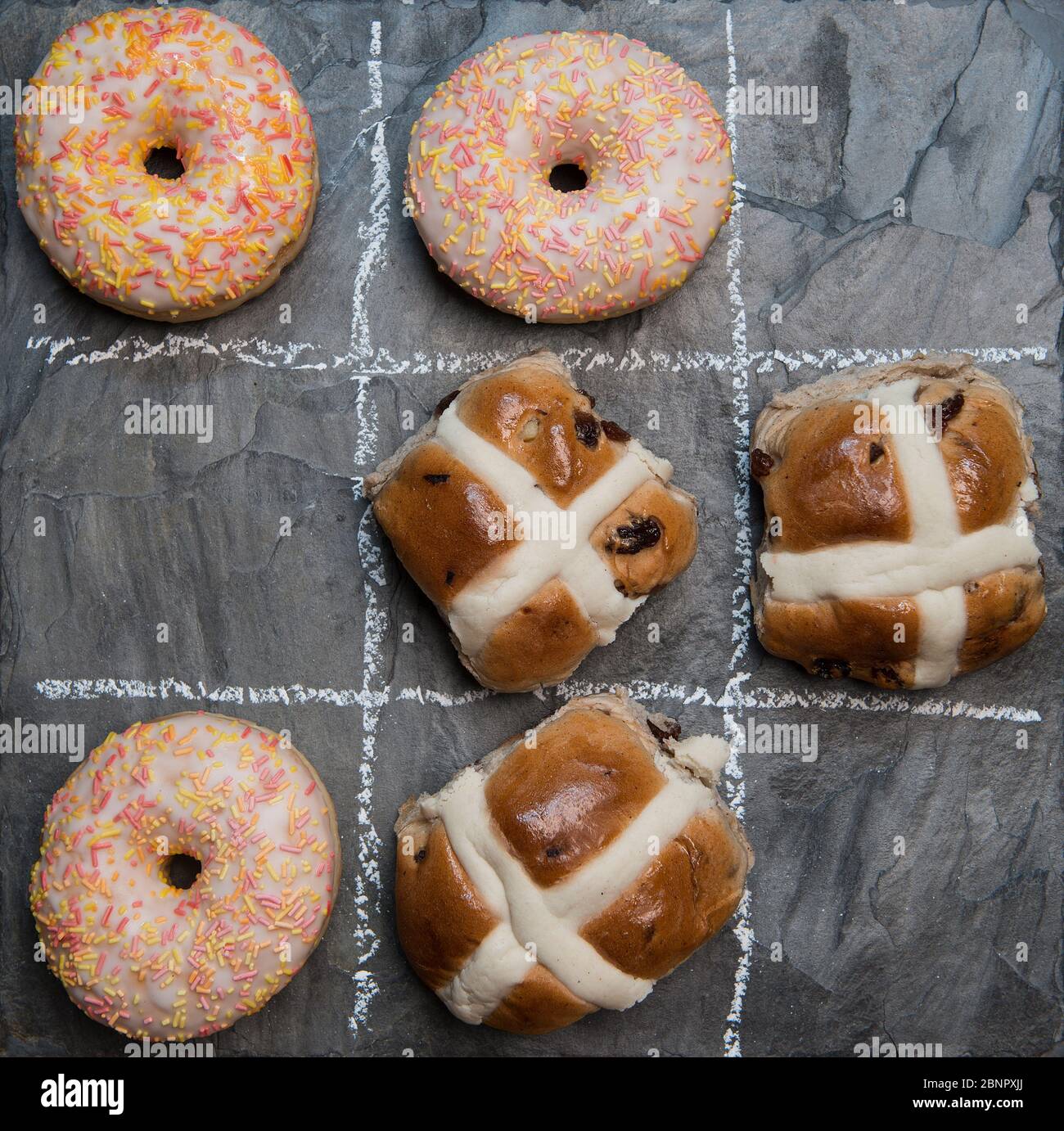 Noughts and crosses food hi-res stock photography and images - Alamy