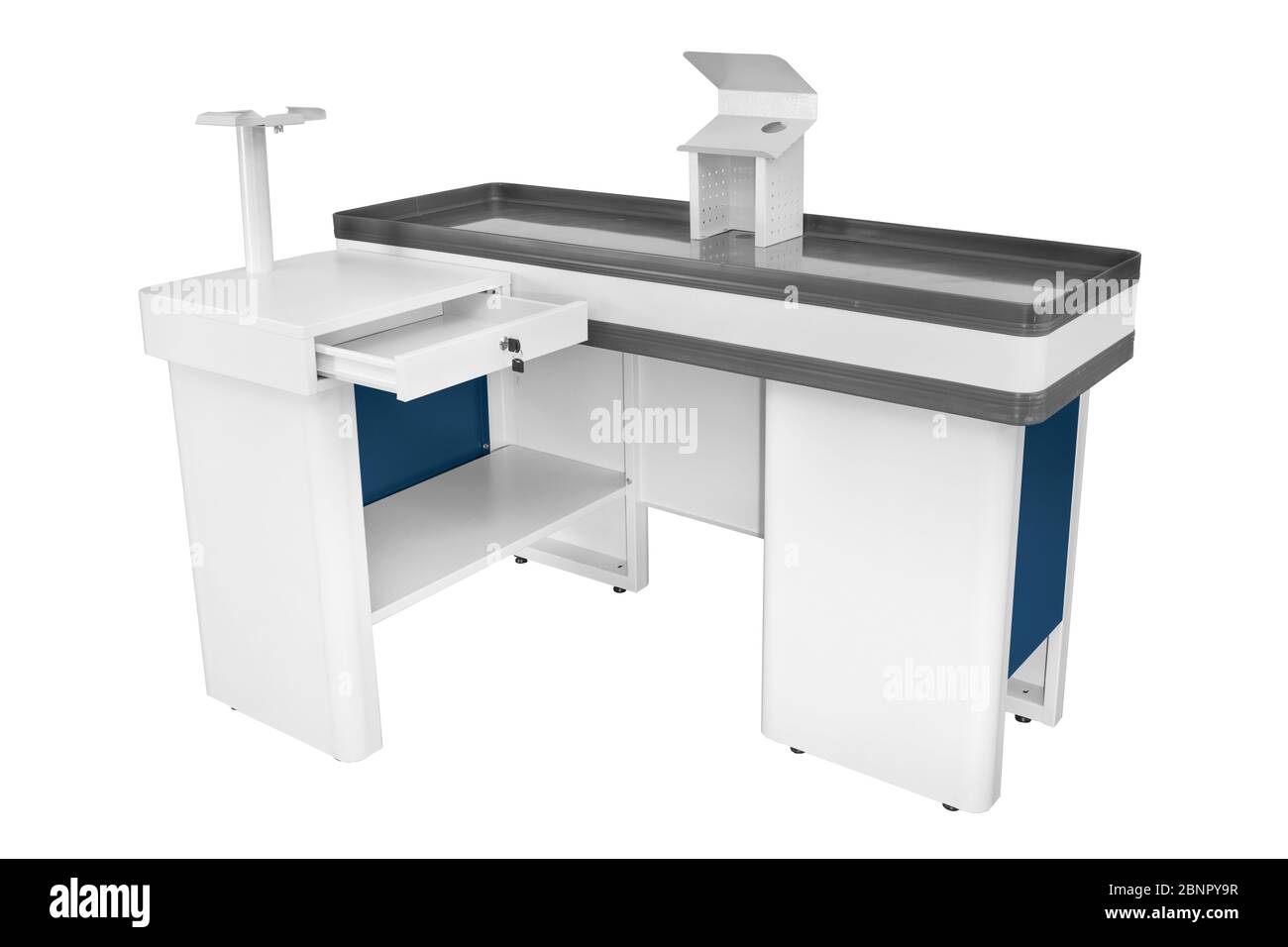 cashier machine or cash register terminal isolated on white background ...