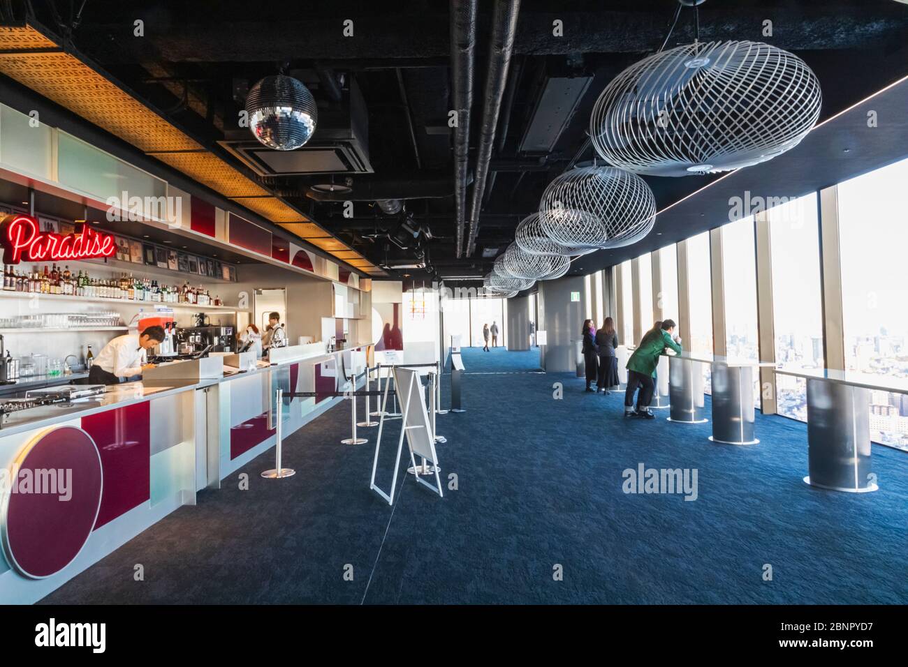 Japan, Honshu, Tokyo, Shibuya, Shibuya Scramble Square Building Rooftop ...