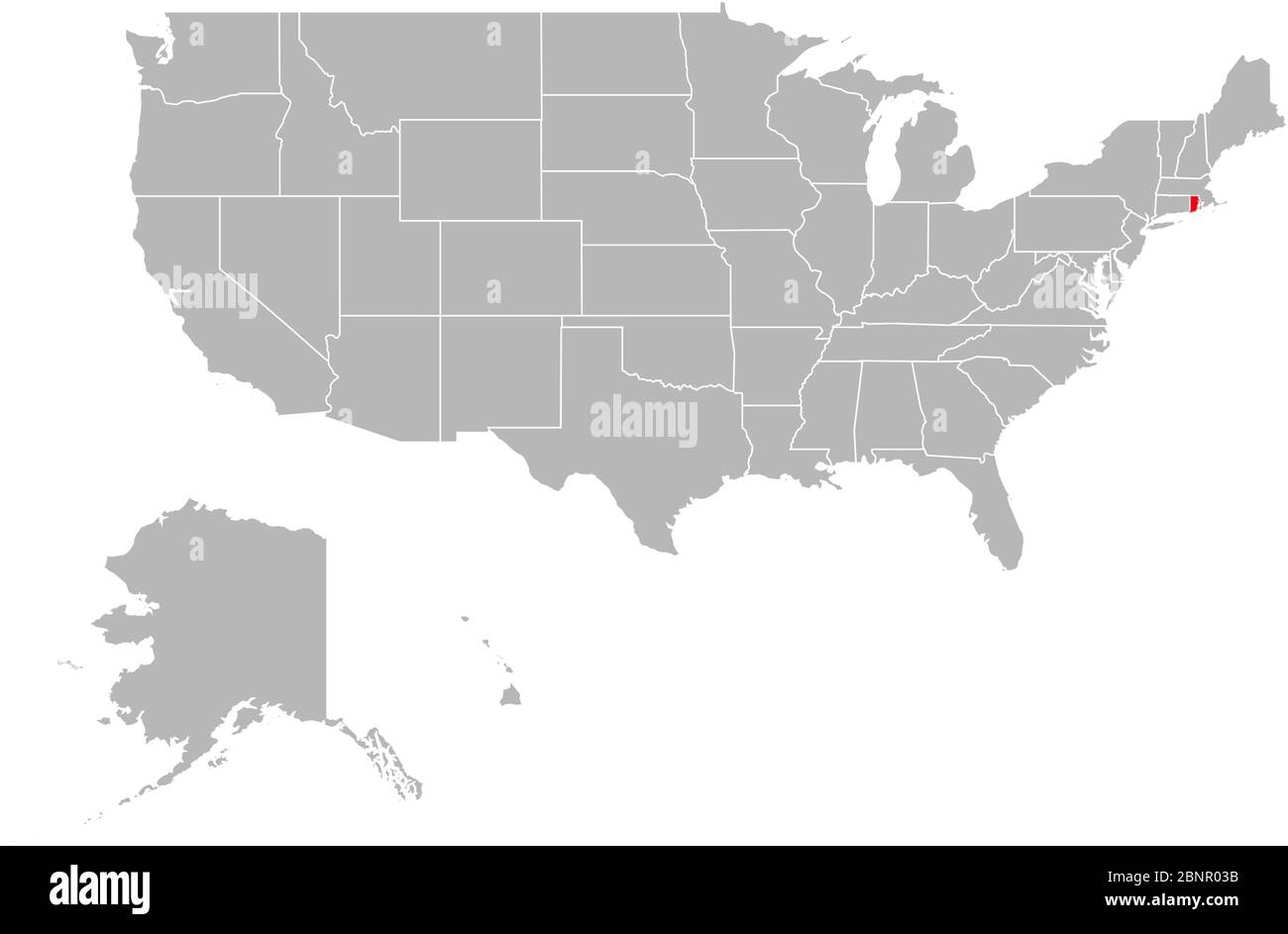 Political map of rhode island hi-res stock photography and images - Alamy
