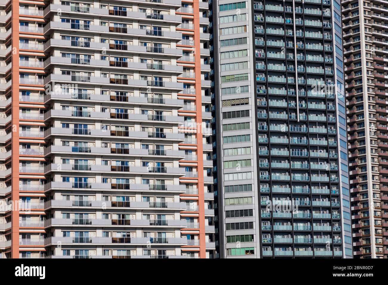 Shinonome waterfront high rise apartments hi-res stock photography and ...