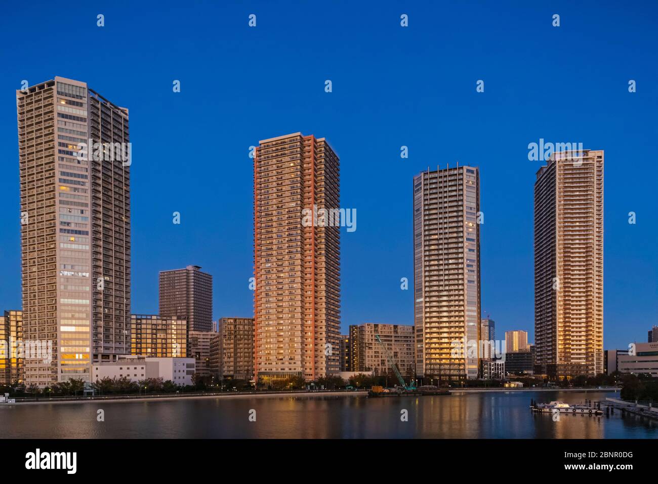 Shinonome waterfront high rise apartments hi-res stock photography and ...