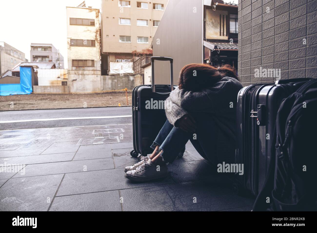 Unhappy person on a plane hi-res stock photography and images - Alamy