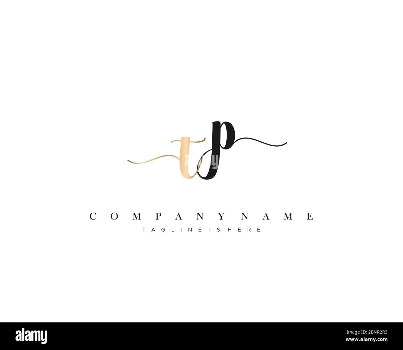 TP Initial handwriting logo vector Stock Vector Image & Art - Alamy