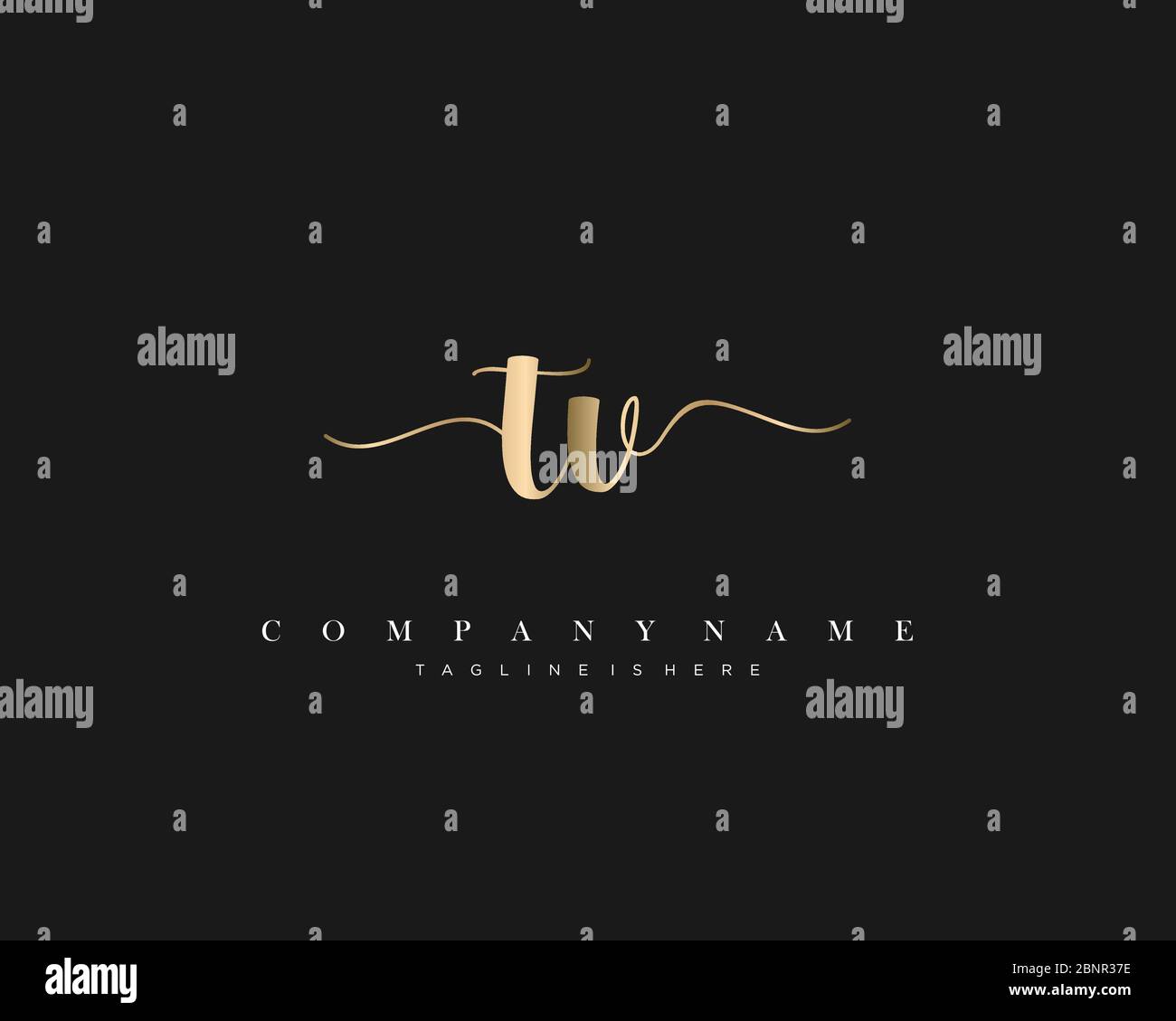 Initial tv logo hi-res stock photography and images - Alamy