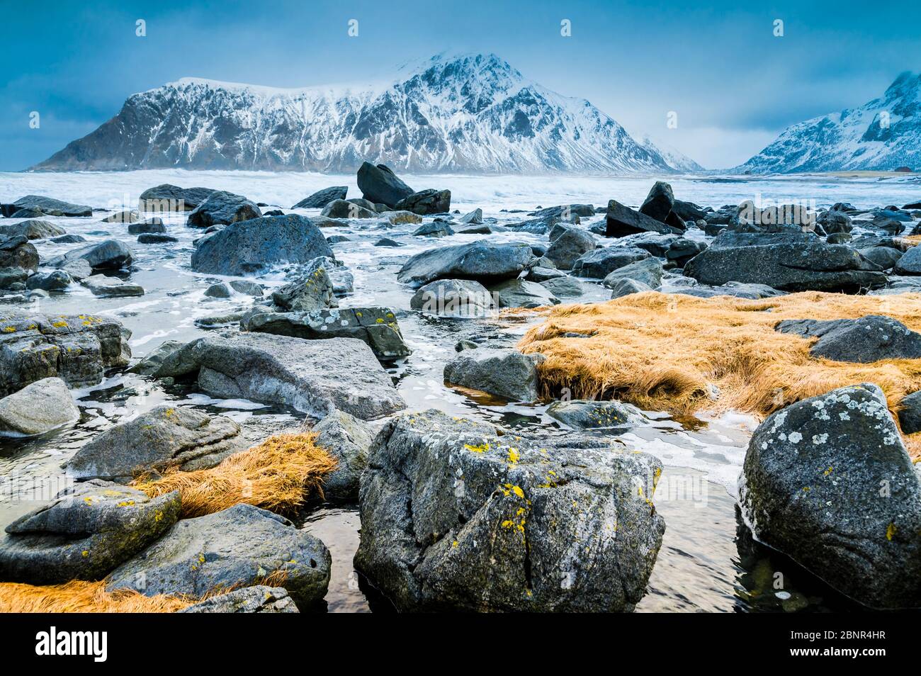 Scree field on the beach Stock Photo - Alamy