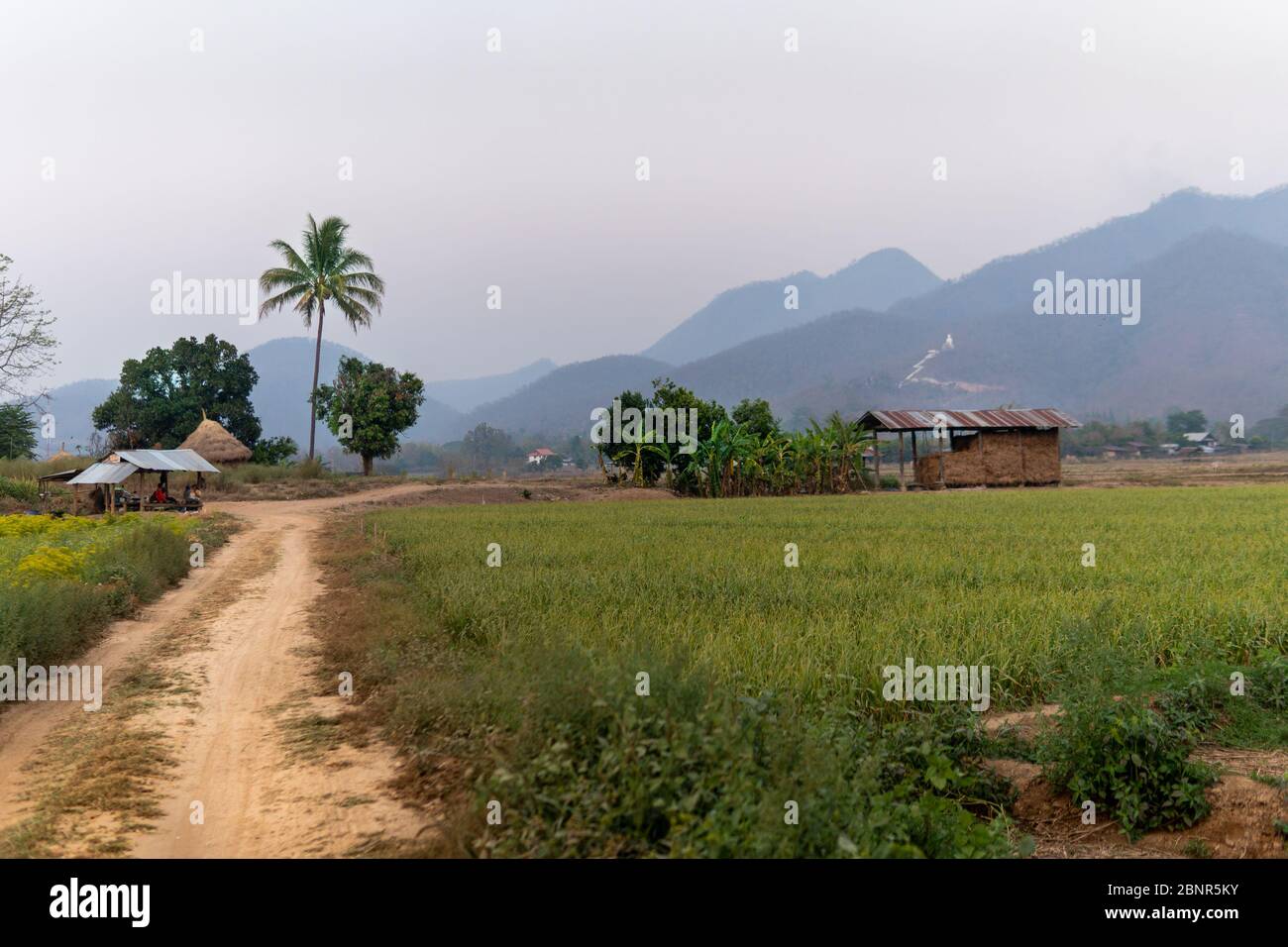 Beautiful wide open landscape In Pai, Mae Hong Soon Province, Northern ...