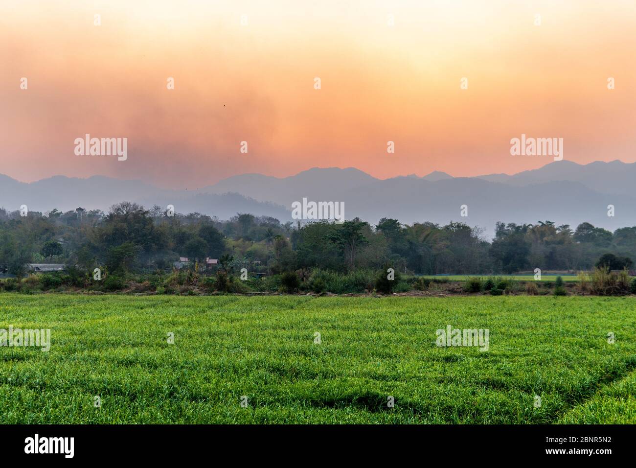 Beautiful wide open landscape In Pai, Mae Hong Soon Province, Northern ...