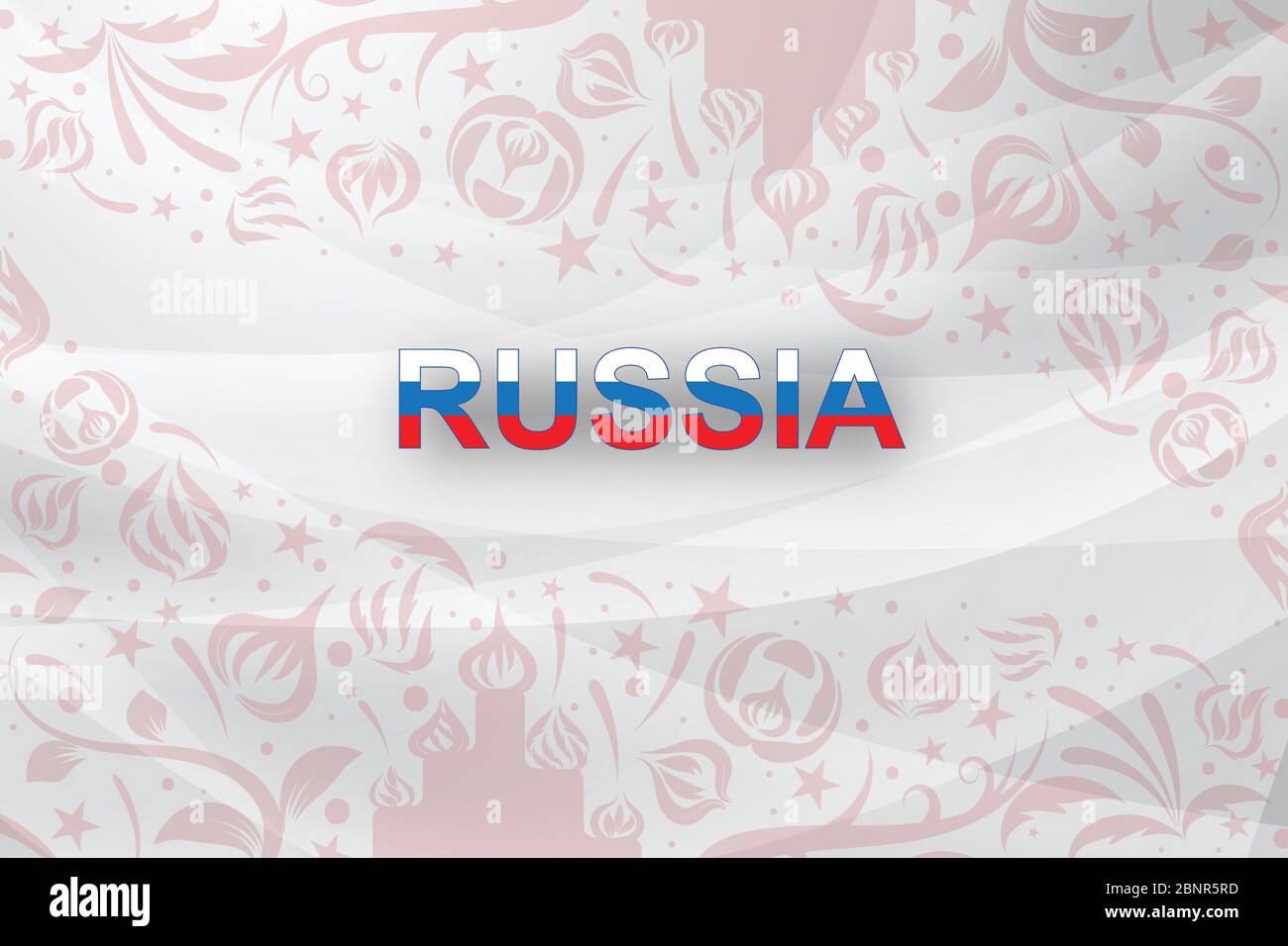 Paper art of Russian with modern and traditional elements, Vector ...