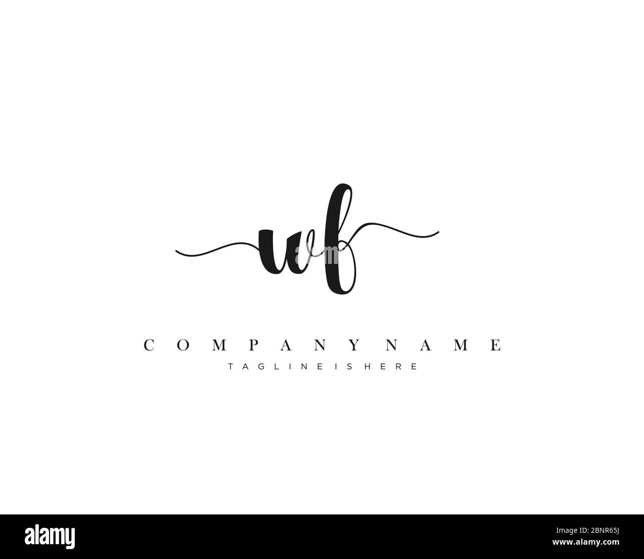 Wf brand logo Stock Vector Images - Alamy