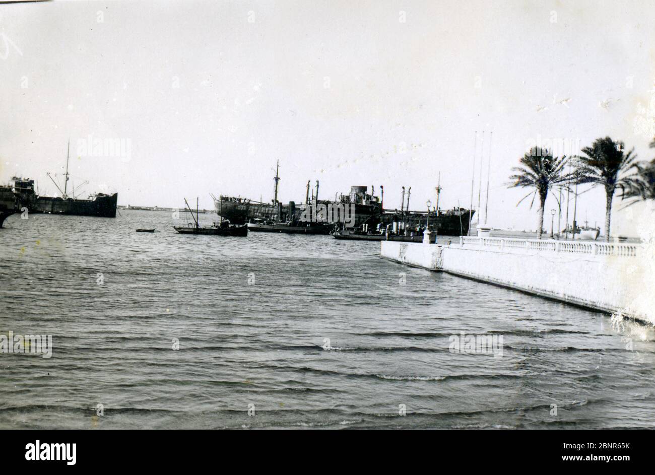 events, Second World War / WWII, North Africa - probably Libya, port of ...