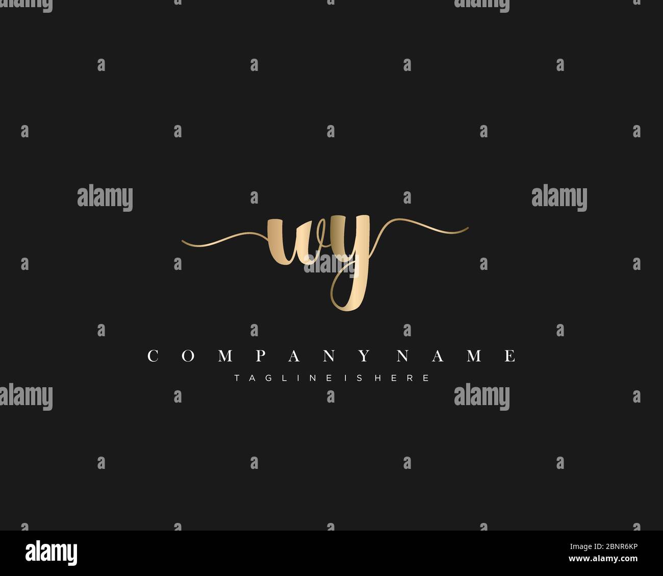 WY Initial handwriting logo vector Stock Vector Image & Art - Alamy