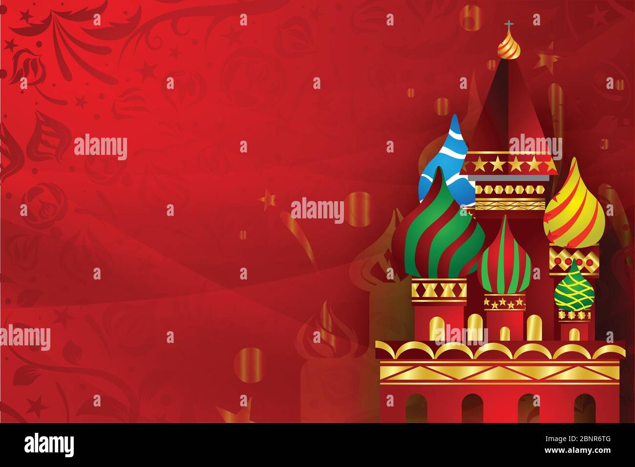 Paper art of Russian with modern and traditional elements, Vector ...