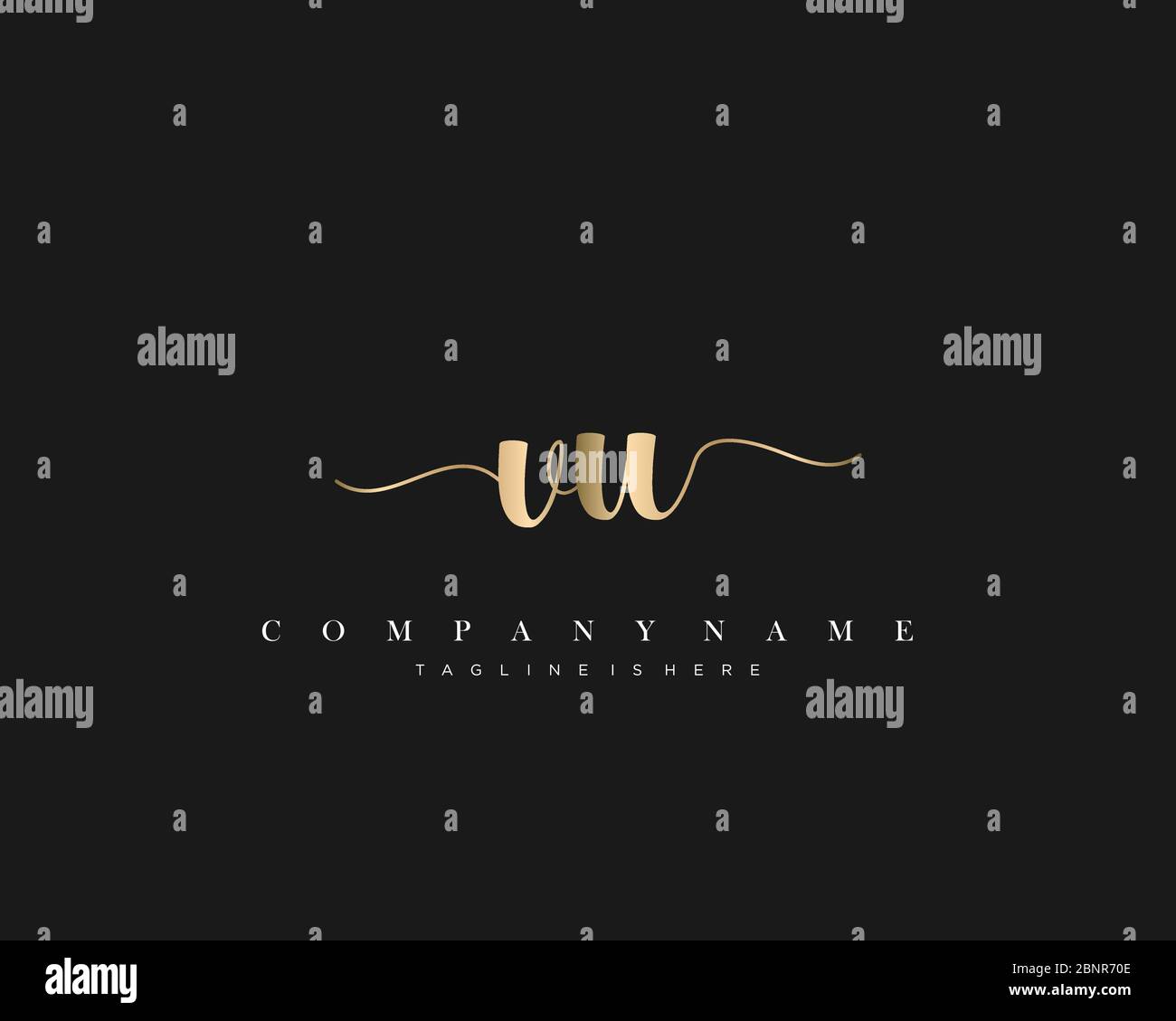 VW Initial handwriting logo vector Stock Vector Image & Art - Alamy