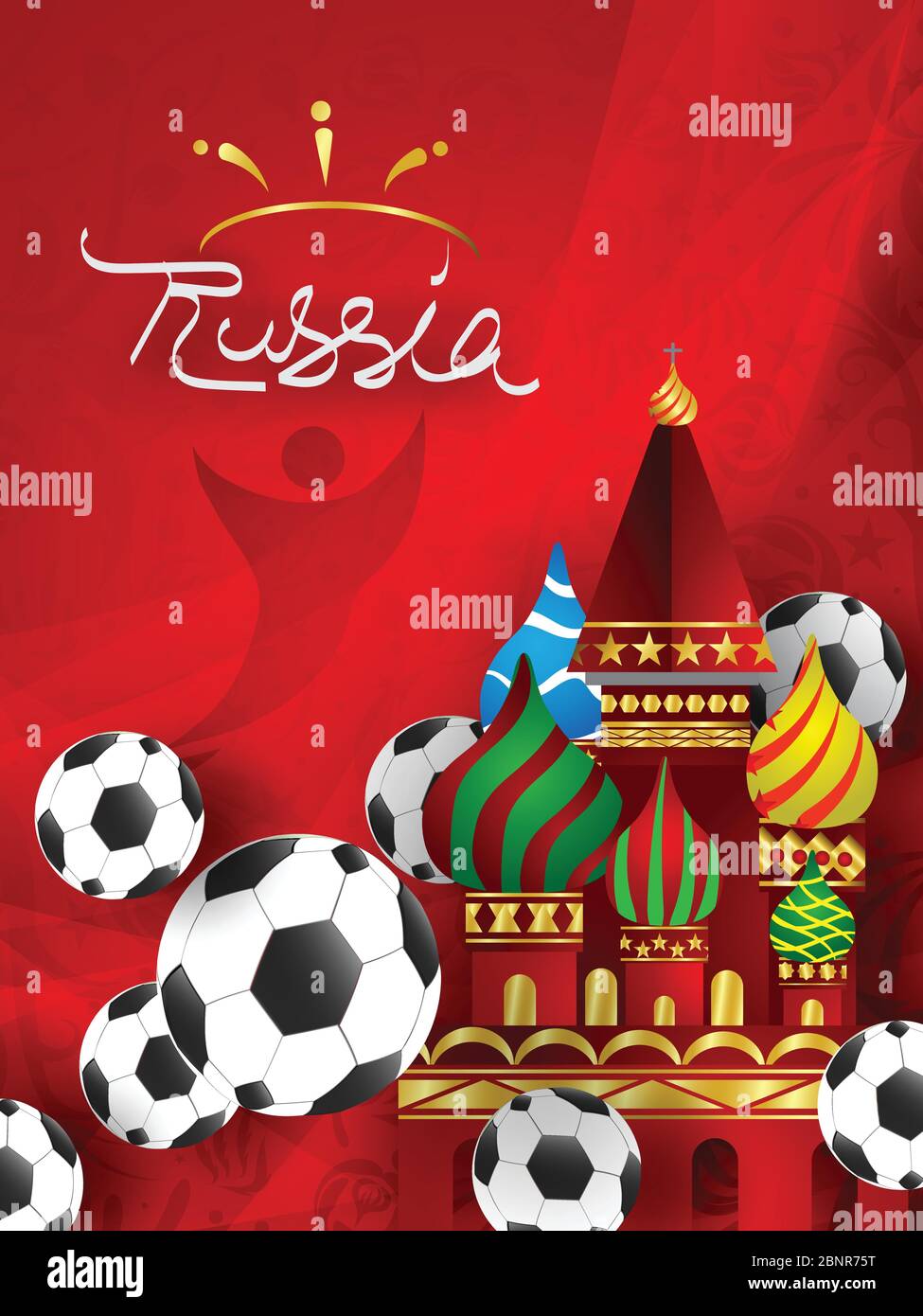 Paper art of Russian with modern and traditional elements, Vector ...