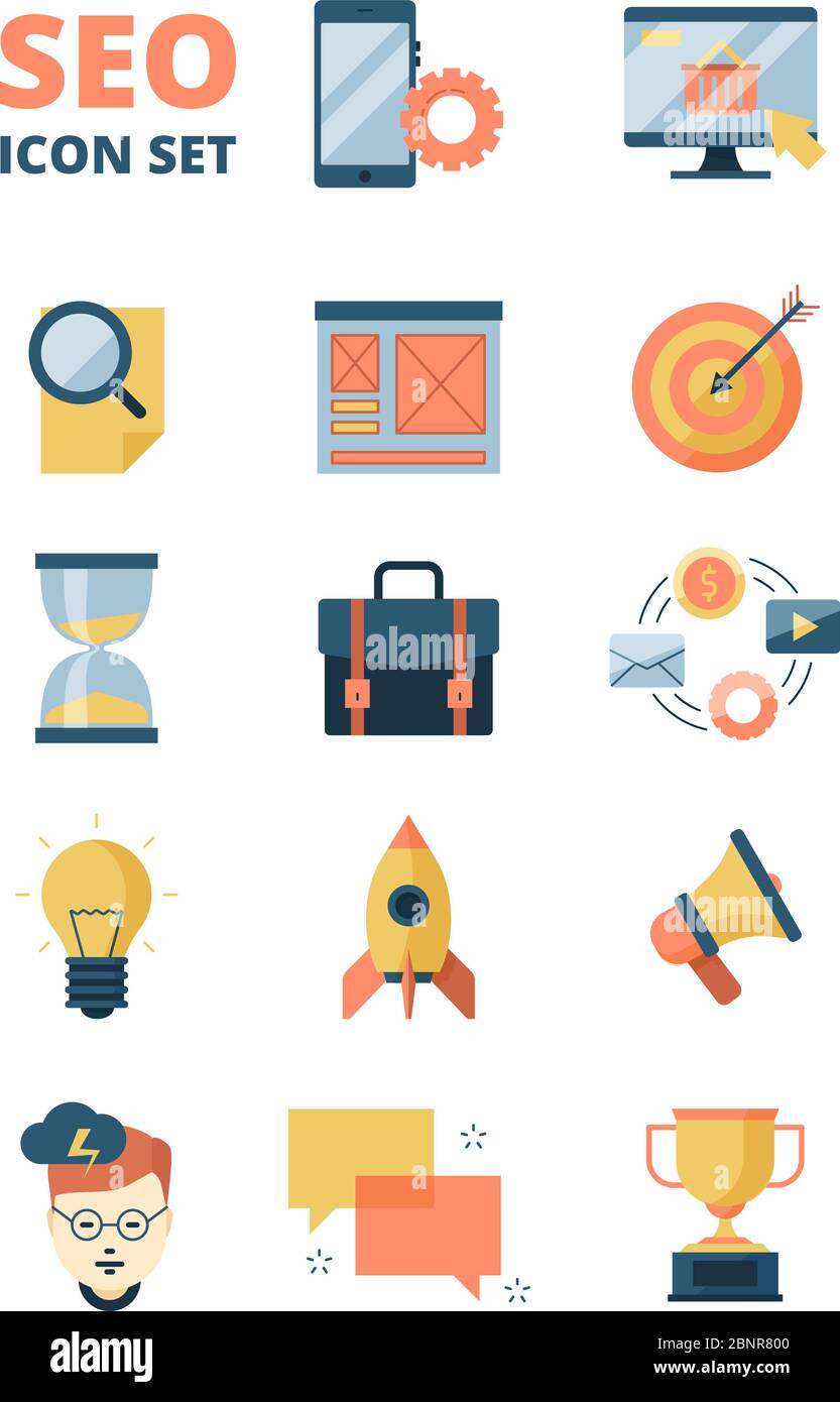 Social media management line Stock Vector Images - Alamy