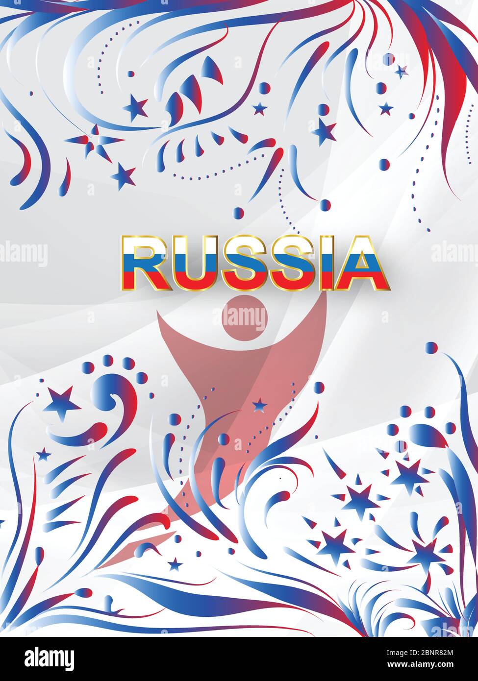 Paper art of Russian with modern and traditional elements, Vector ...
