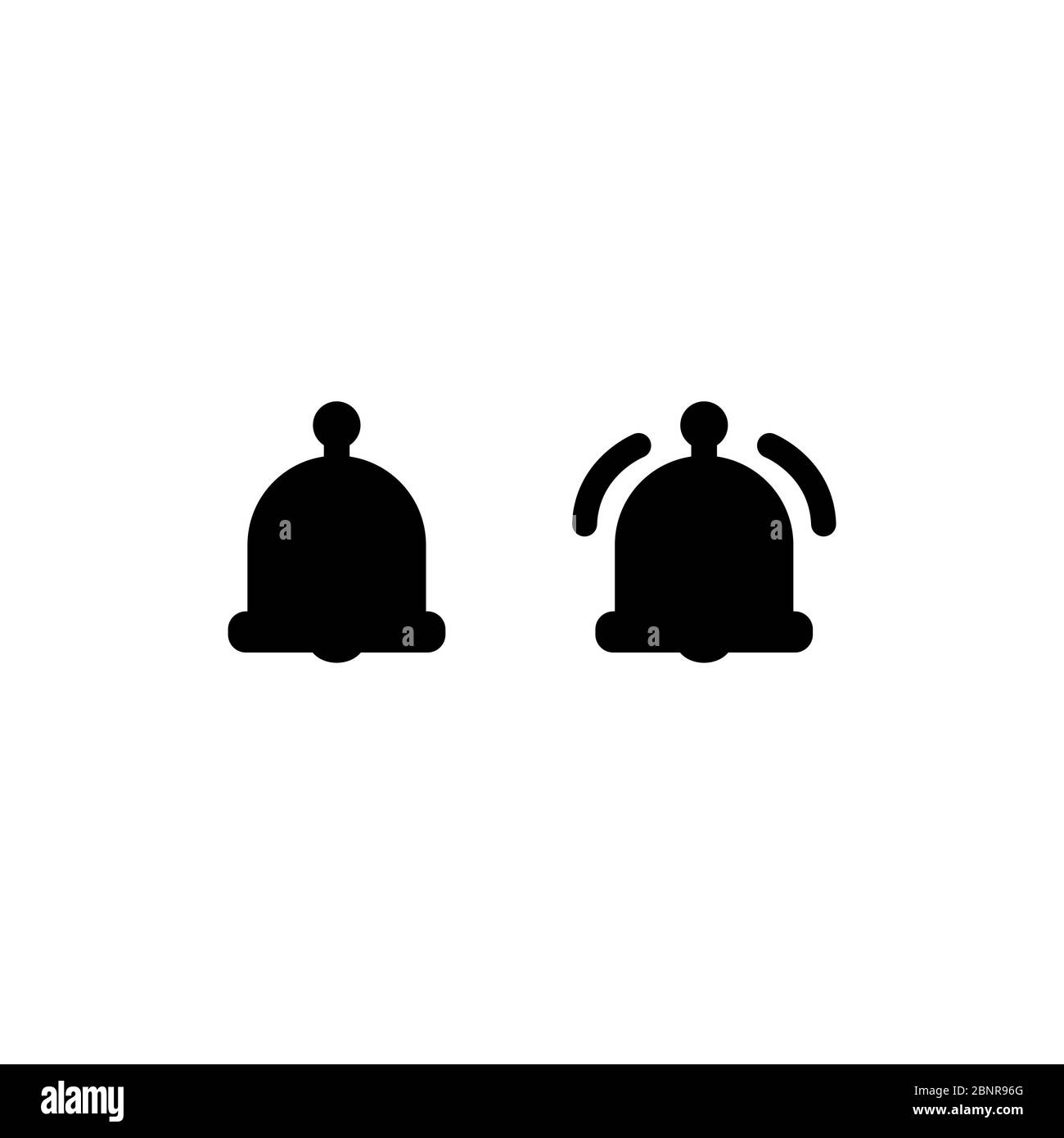 Bell vector Black and White Stock Photos & Images - Alamy