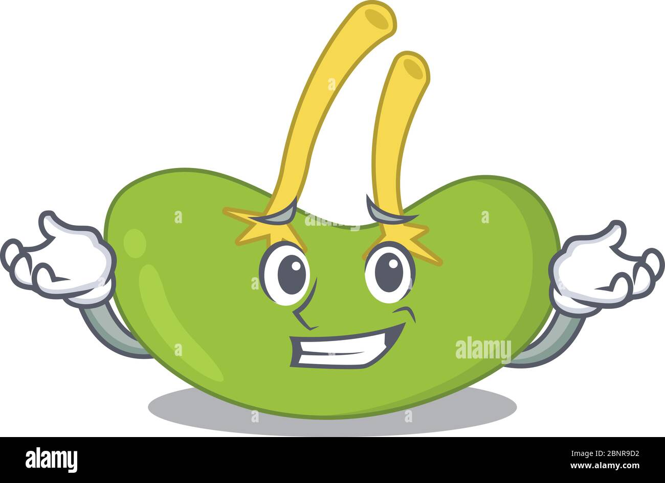 A cute picture of grinning spleen caricature character Stock Vector ...