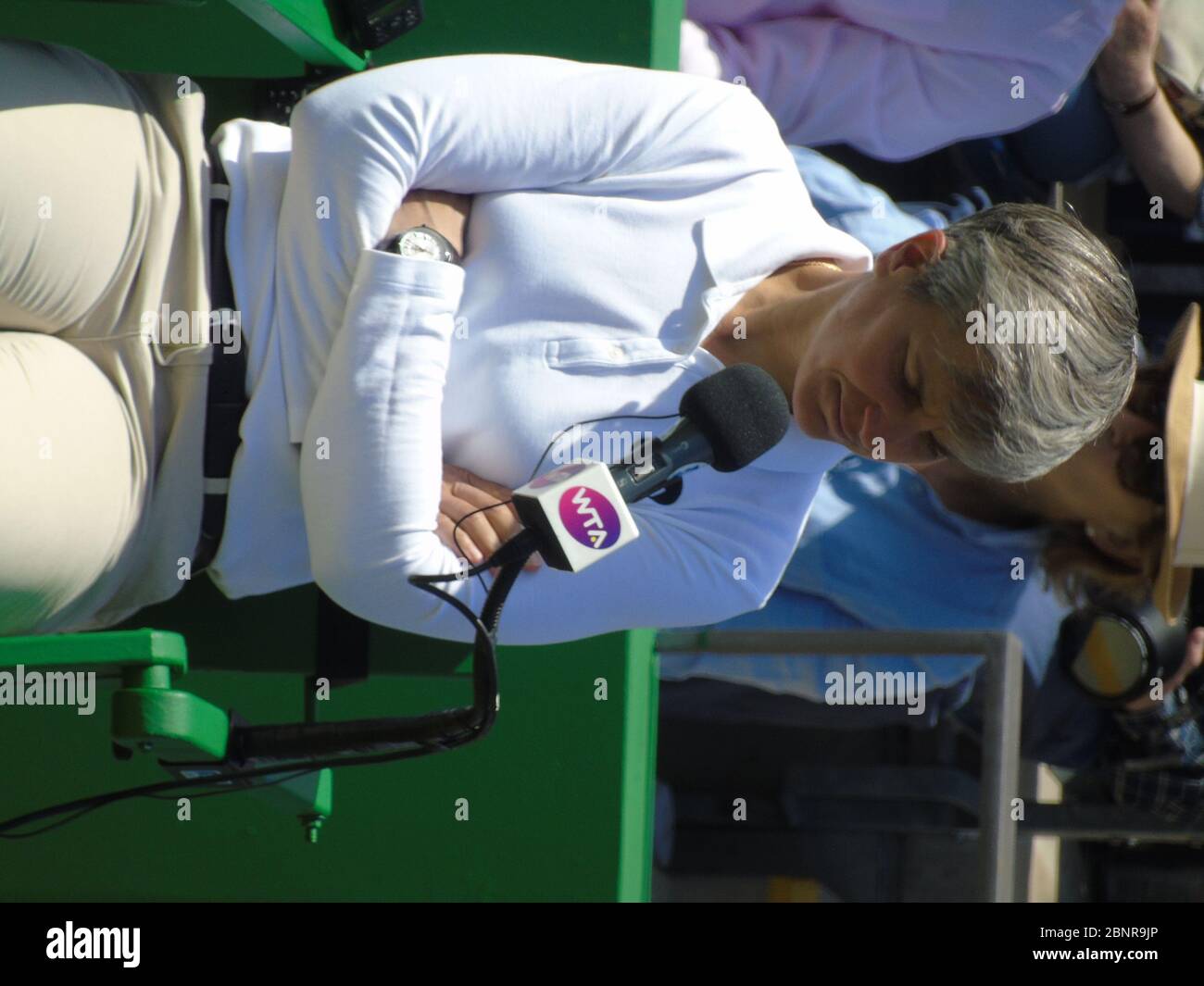 Marija Cicak Croatian tennis chair umpire at Edgbaston Priory Club ...