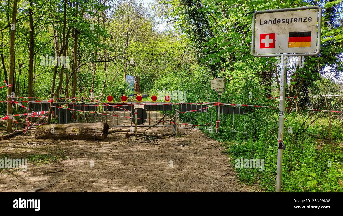 Closed borders to Germany and France during Corona Lockdown in Basel ...