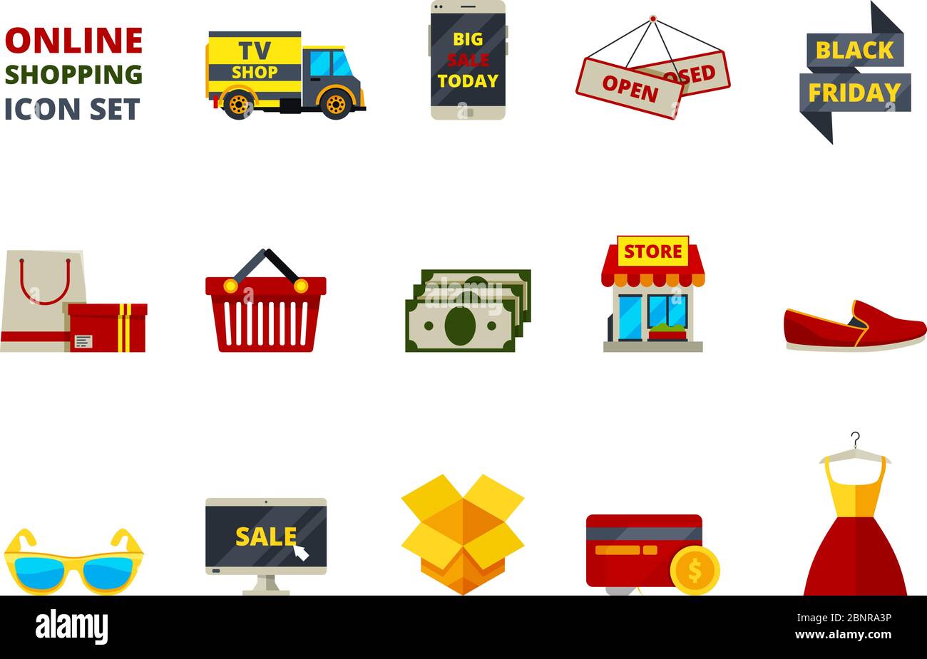 Web store icon. Online shop payment e commerce retail fashion products ...