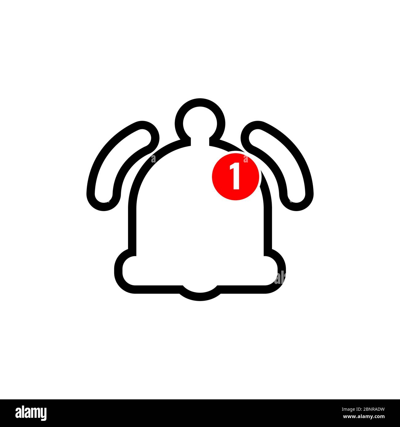 Notification bell vector graphic design illustration Stock Vector Image ...