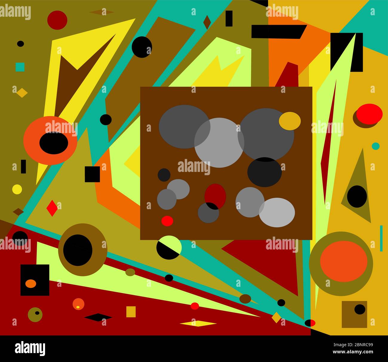 abstract colorful background , fancy shapes , small circles and ...