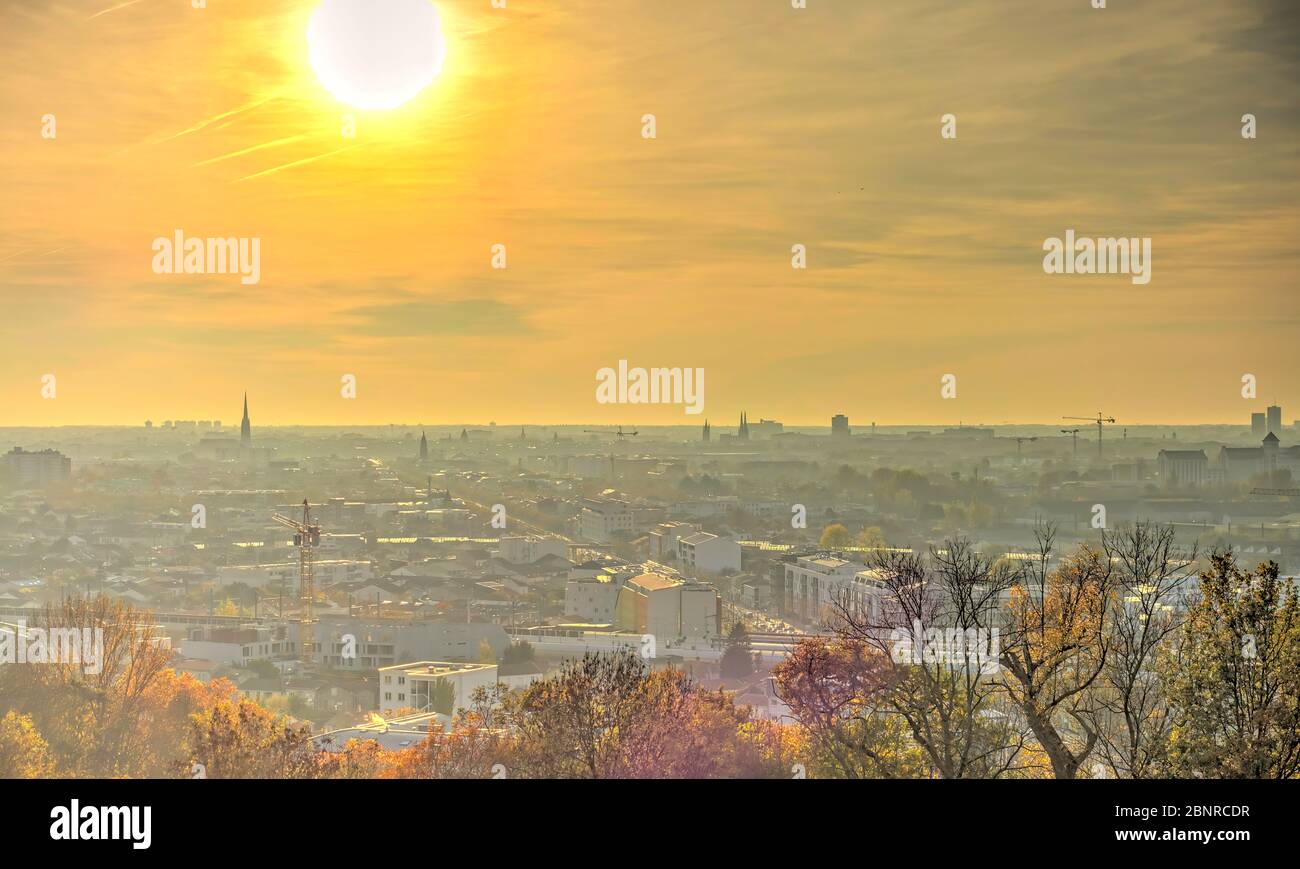 Bordeaux at sunset, France Stock Photo - Alamy