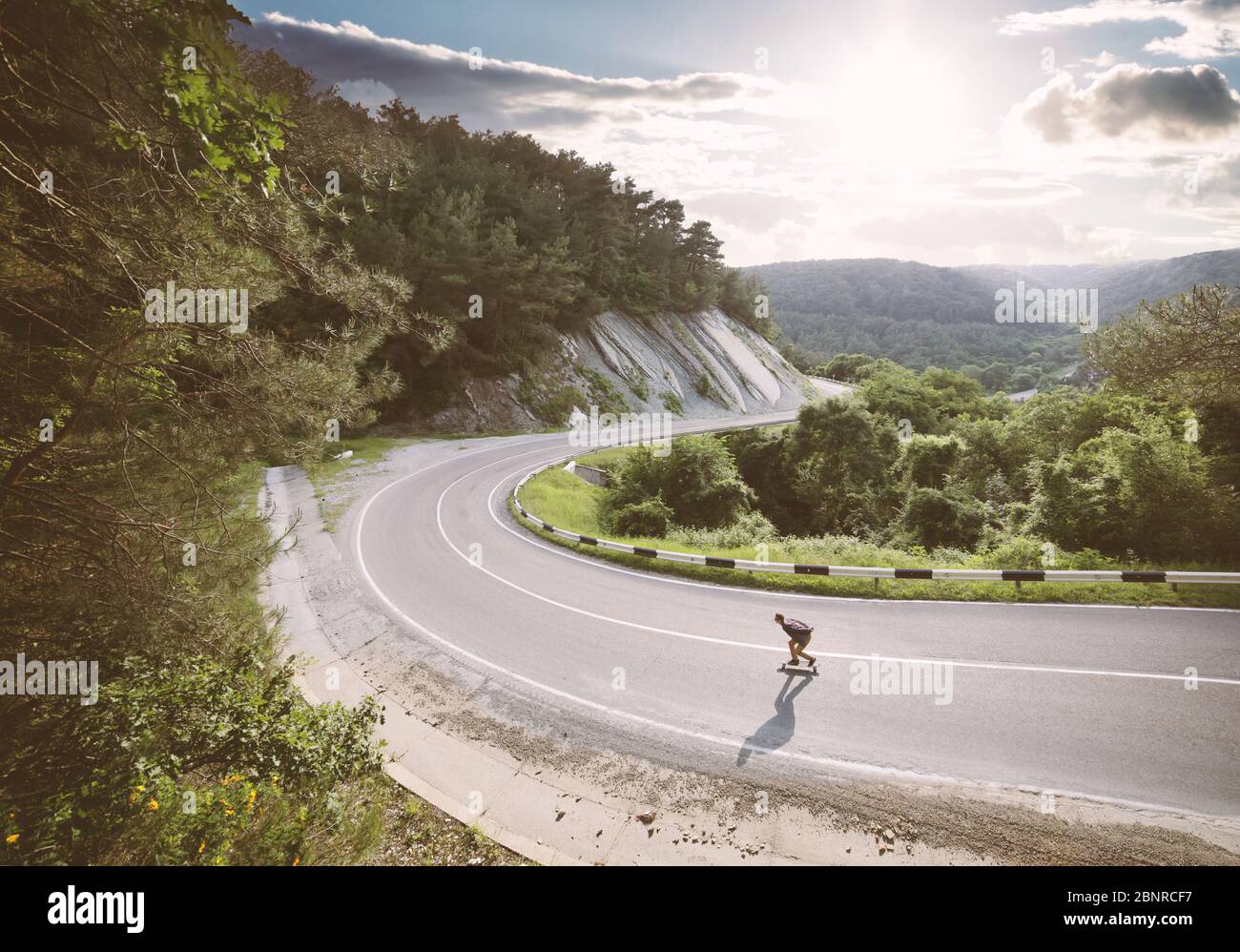 Downhill skating hi-res stock photography and images - Alamy