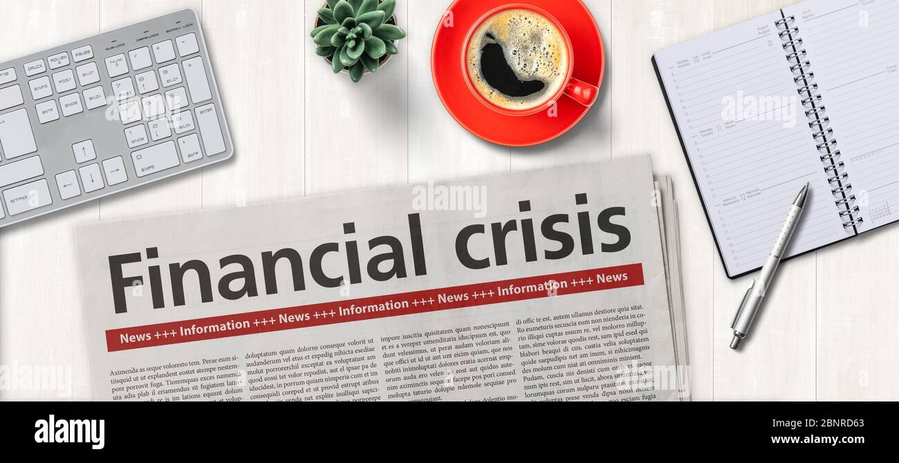 Newspaper article crisis hi-res stock photography and images - Alamy