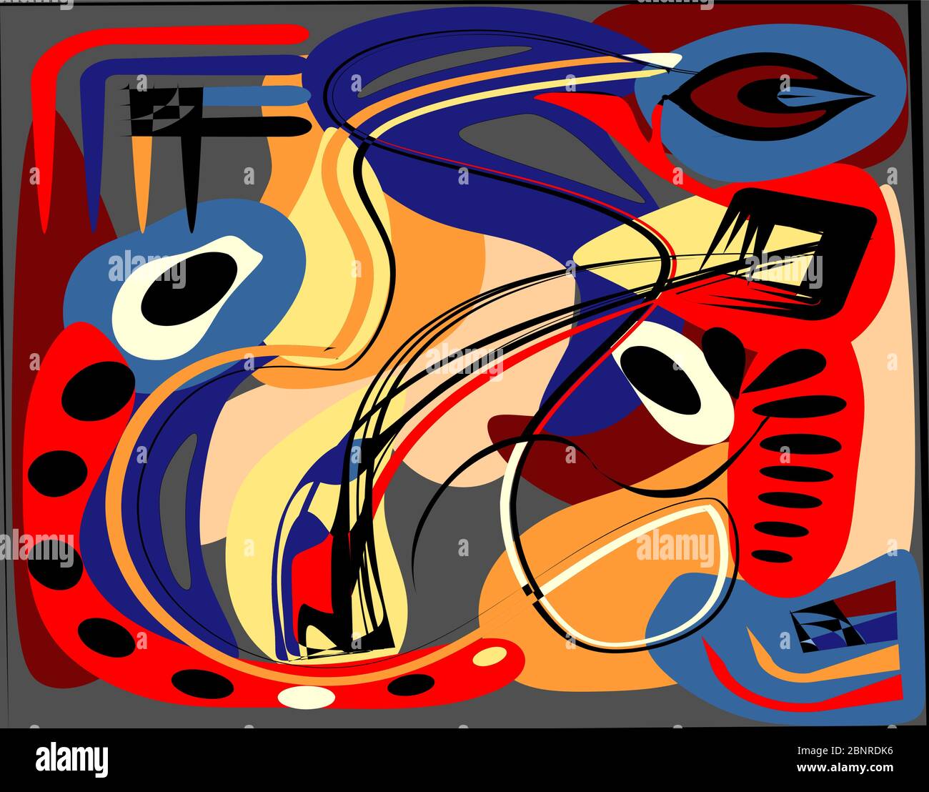 Composition red blue yellow Stock Vector Images - Alamy