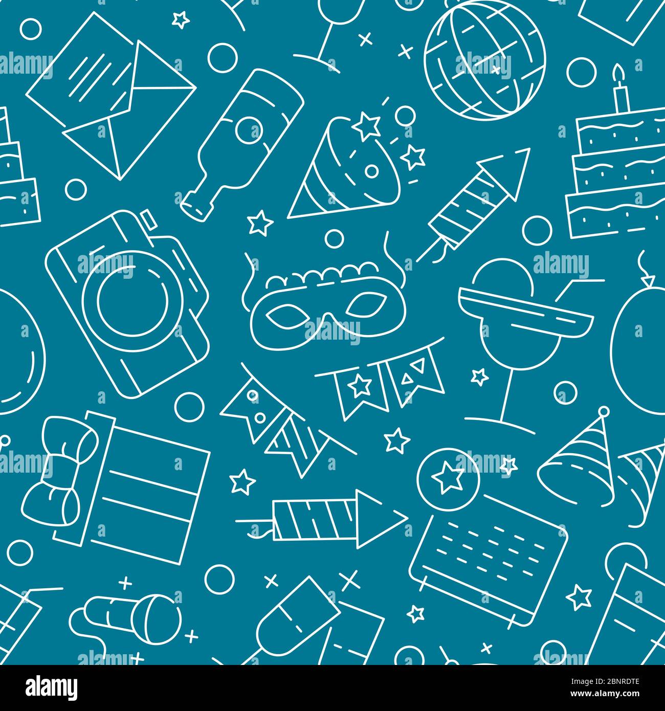 Party pattern. Birthday event celebration fun games entertainment ...