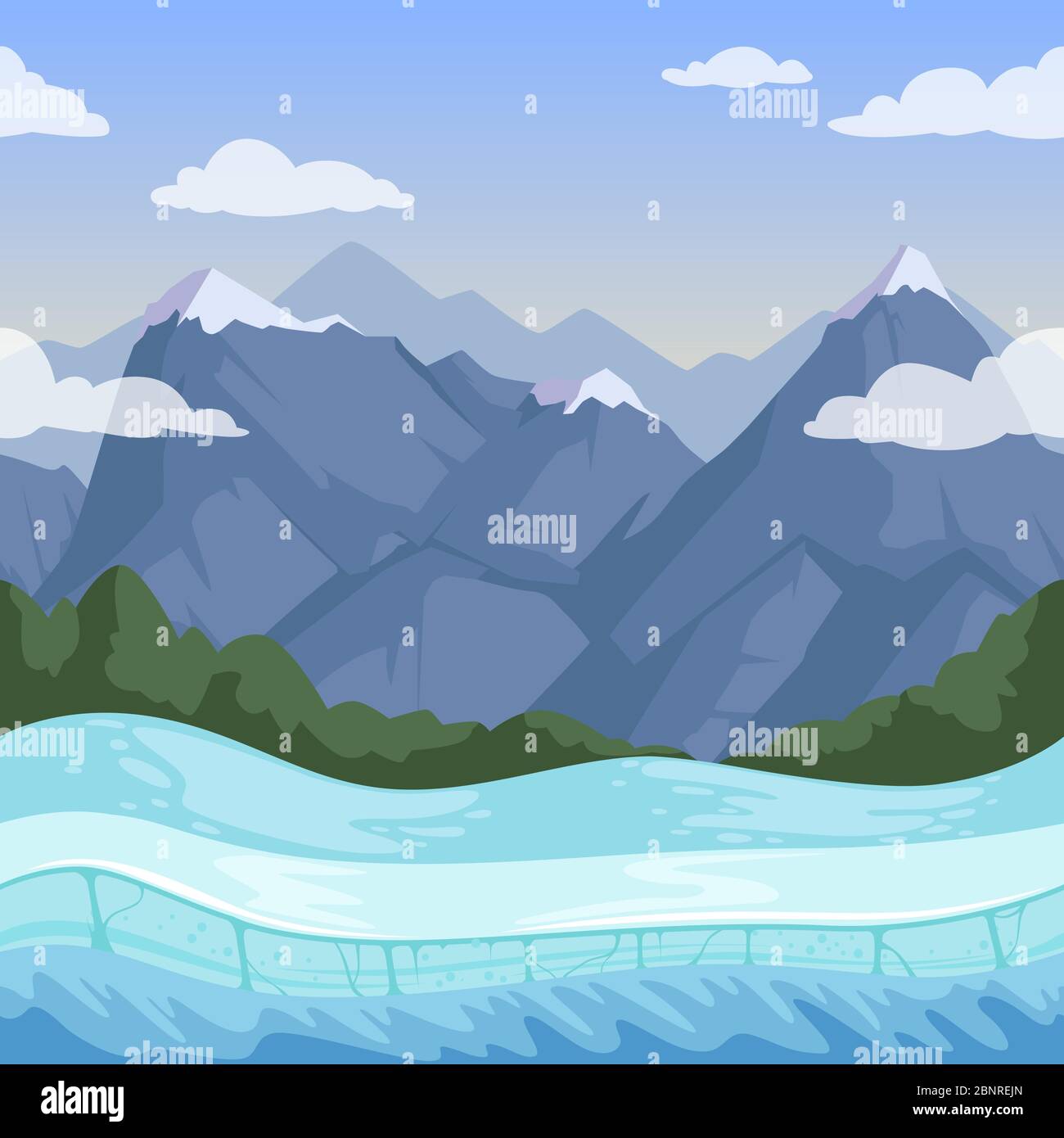 Winter mountain background. Outdoor rocky hills terrain snow relief ...