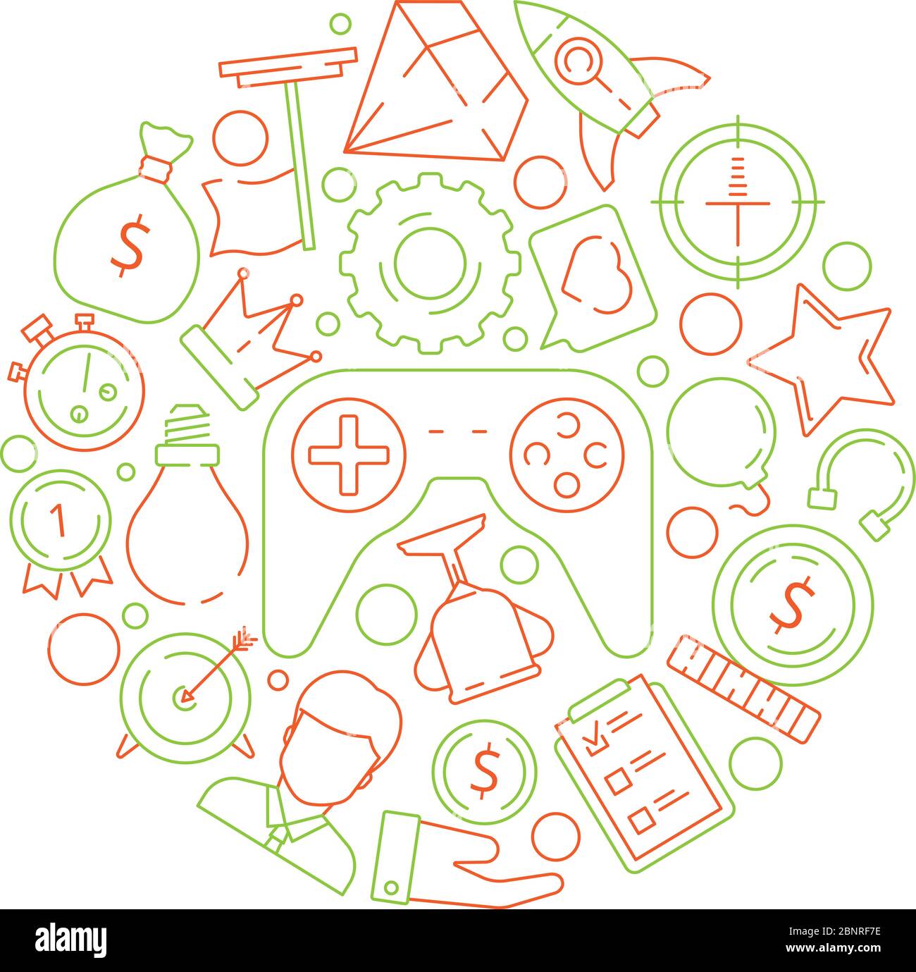 Gamification background. Gamification business concept achievement ...