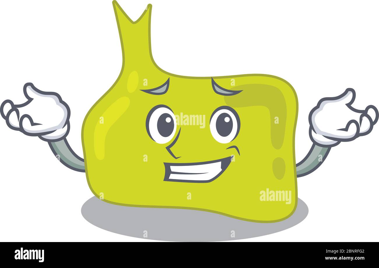 A cute picture of grinning pituitary caricature character Stock Vector ...