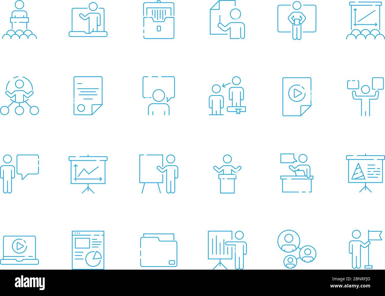 Business learning icon. Conference room manager presentation coaching ...