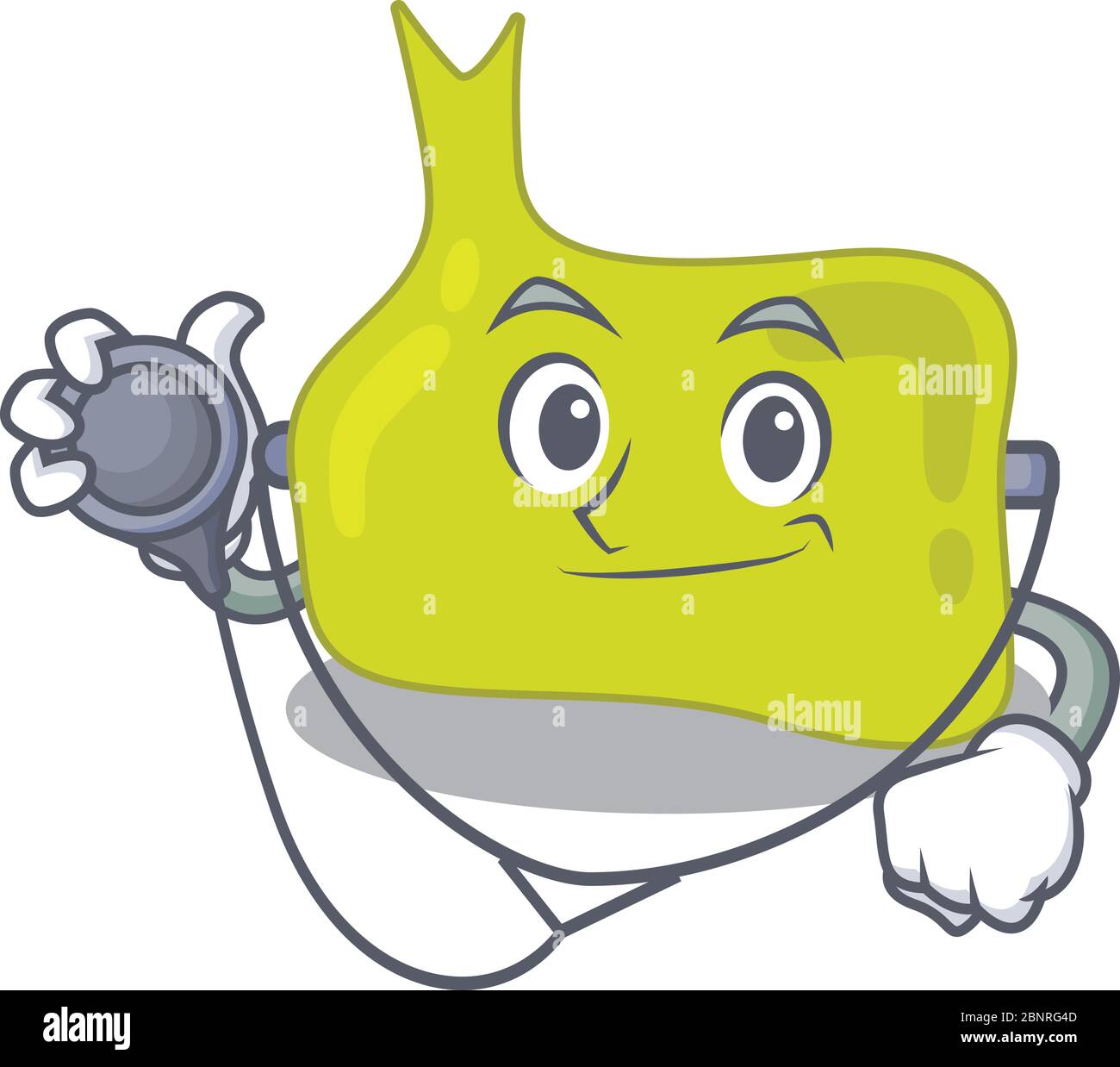 Smiley doctor cartoon character of pituitary with tools Stock Vector ...