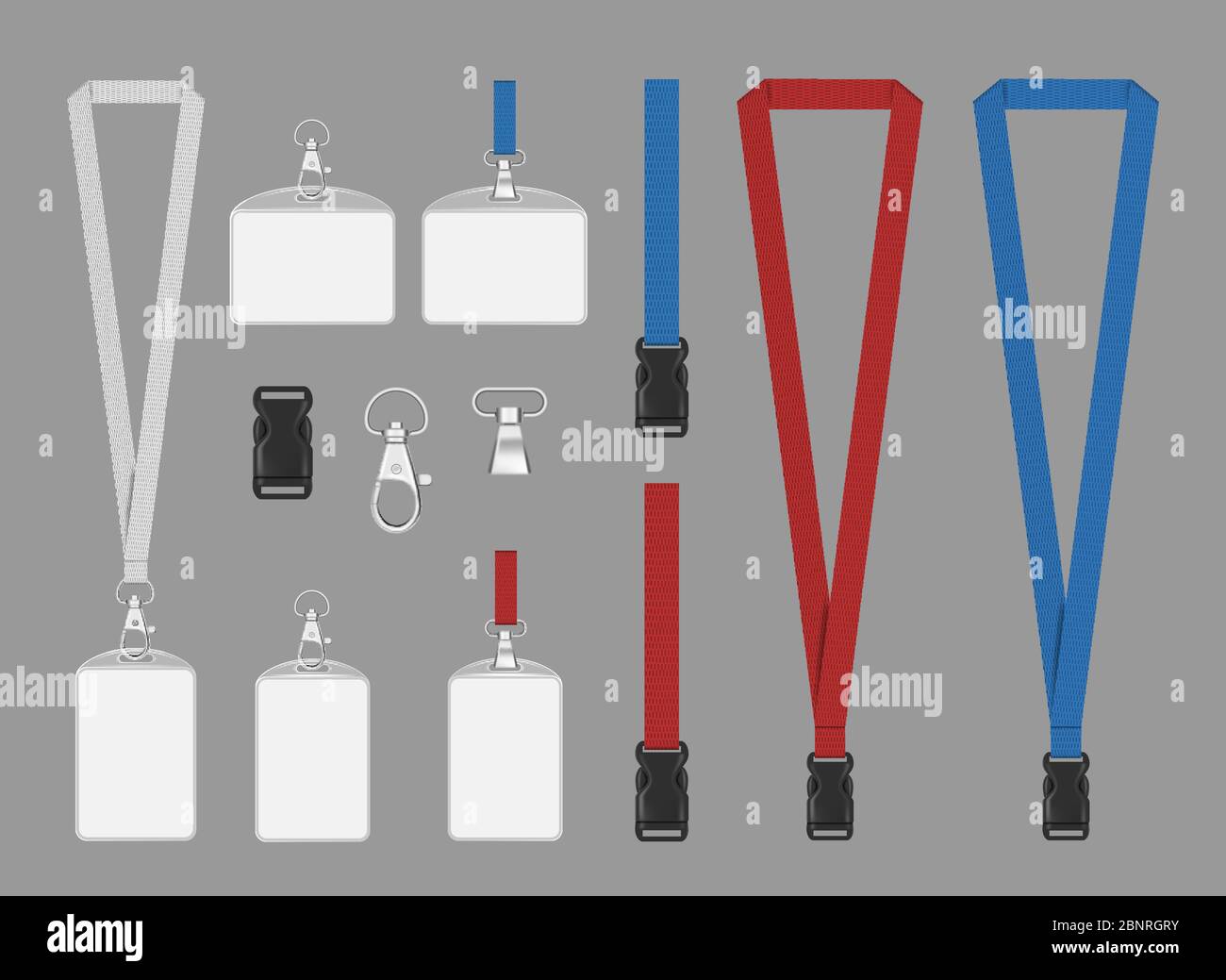 Sponsor badges mockup. Business corporate card event sponsor badges ...