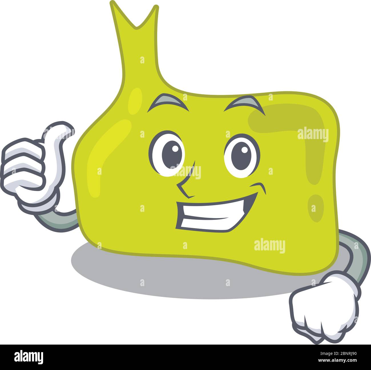 Pituitary cartoon character design showing OK finger Stock Vector Image ...
