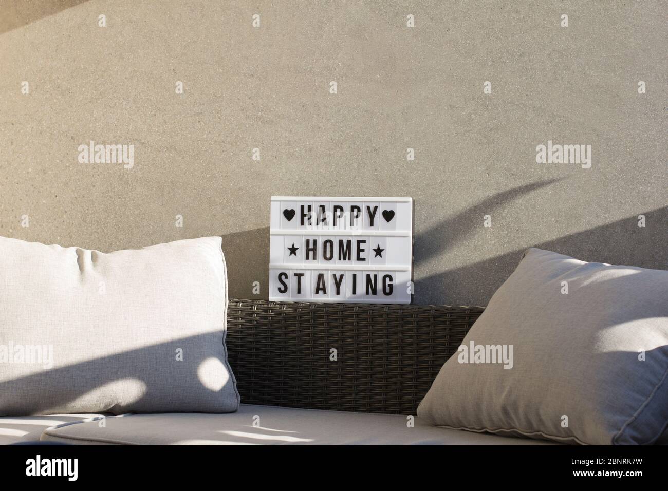 Happy on the balcony hi-res stock photography and images - Alamy
