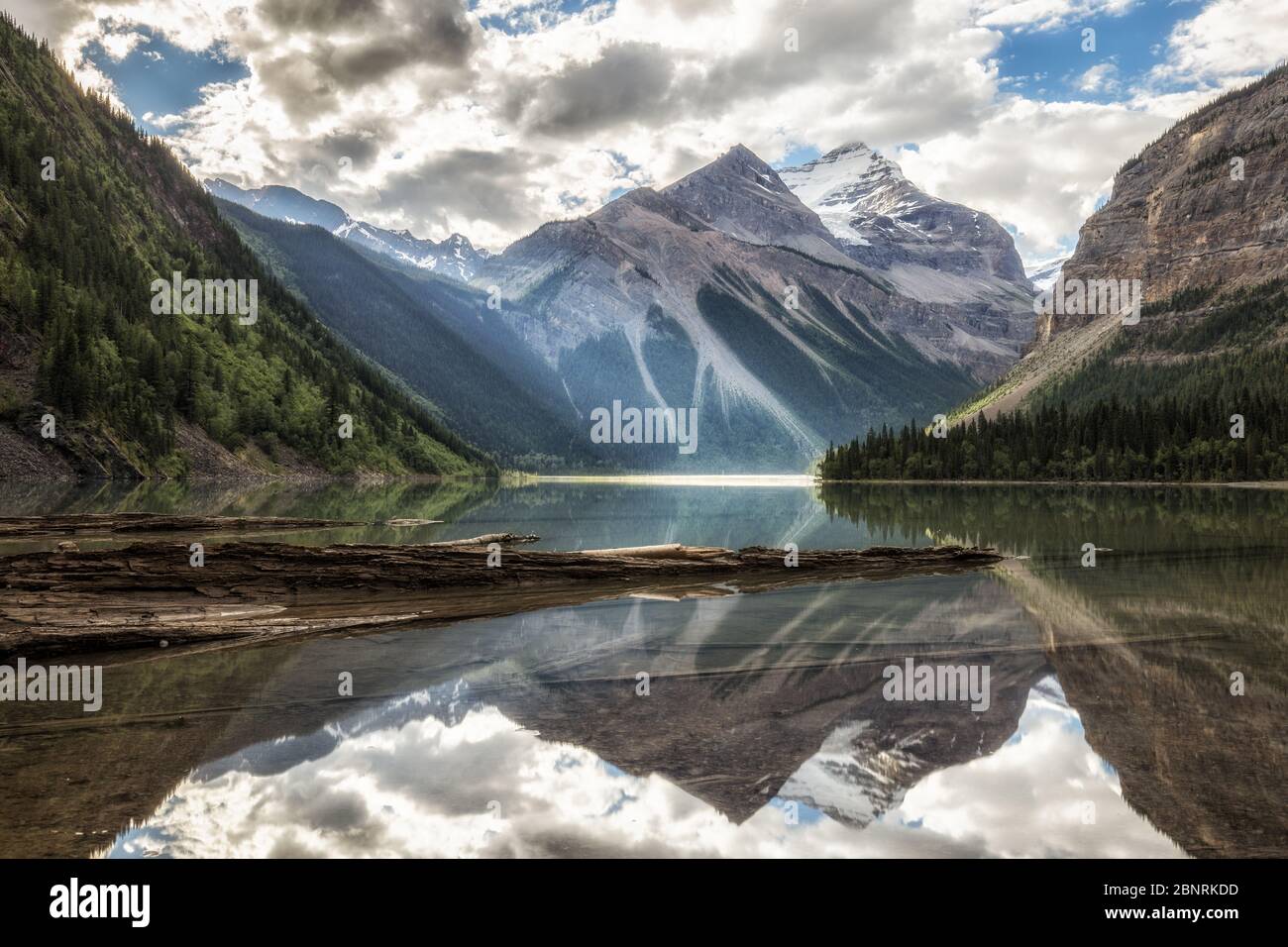 Canada, British Columbia, Mount Robson National Park, Kinney Lake Stock ...