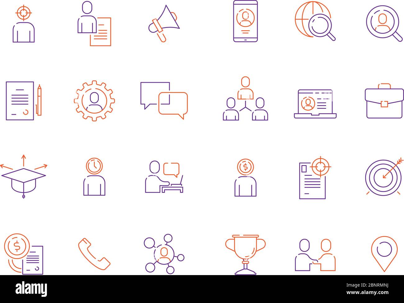 Head hunting symbols. Staff employment business super workers top ...