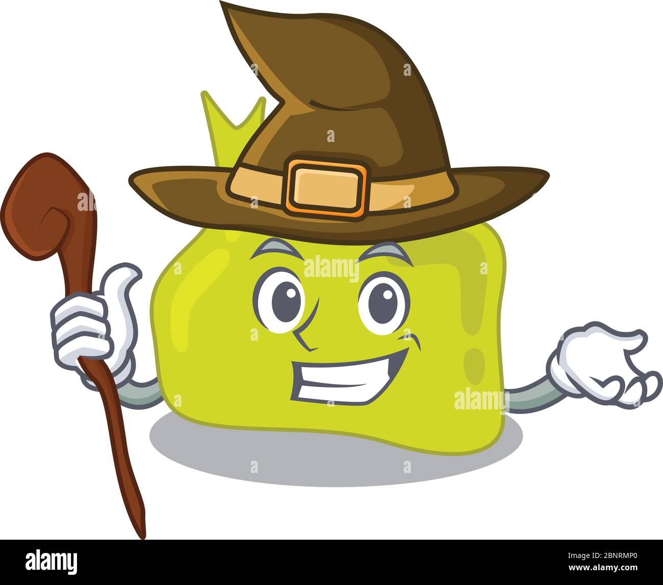 Pituitary funny but sneaky witch cartoon character design Stock Vector ...